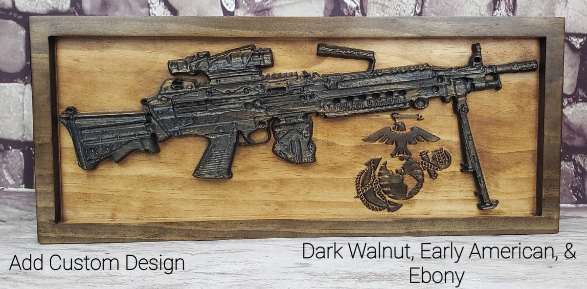 M249 SAW Light Machine Gun – Carved Gun Creations